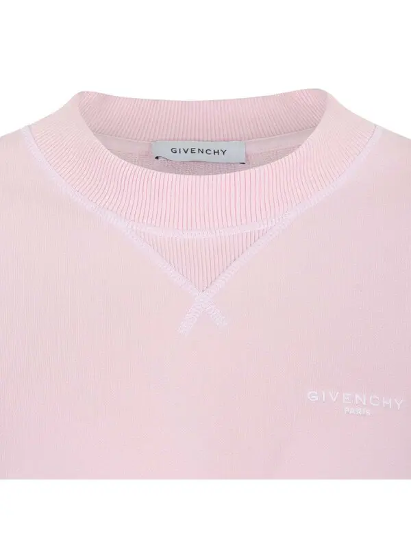 Givenchy Couture Seam Sweatshirt In Fleece - Light Pink