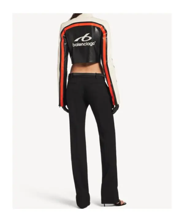 Balenciaga Bodies Fitted Biker Jacket