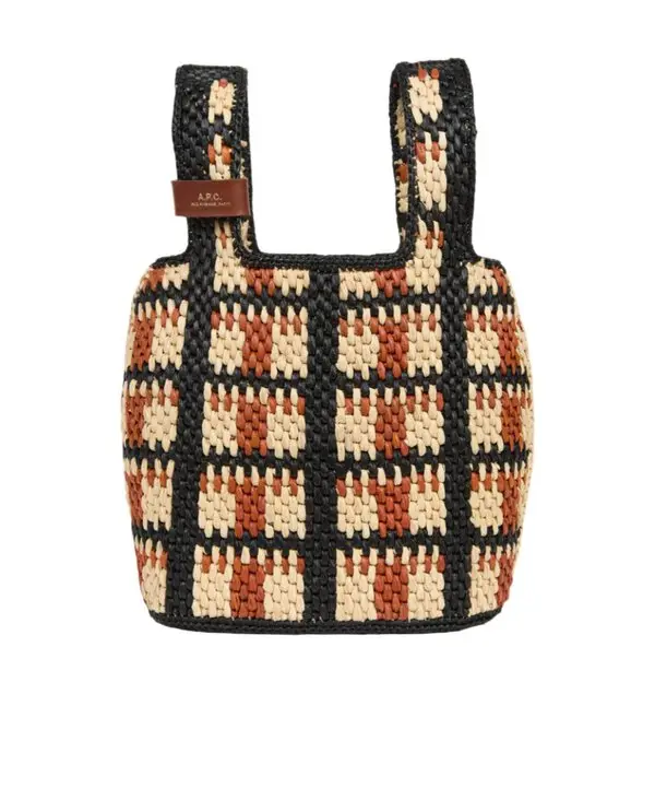 A.p.c. Pecan Bag - Natural/maroon