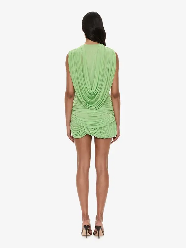 Christopher Esber Beach Glass Bubble Mini Skirt - Green