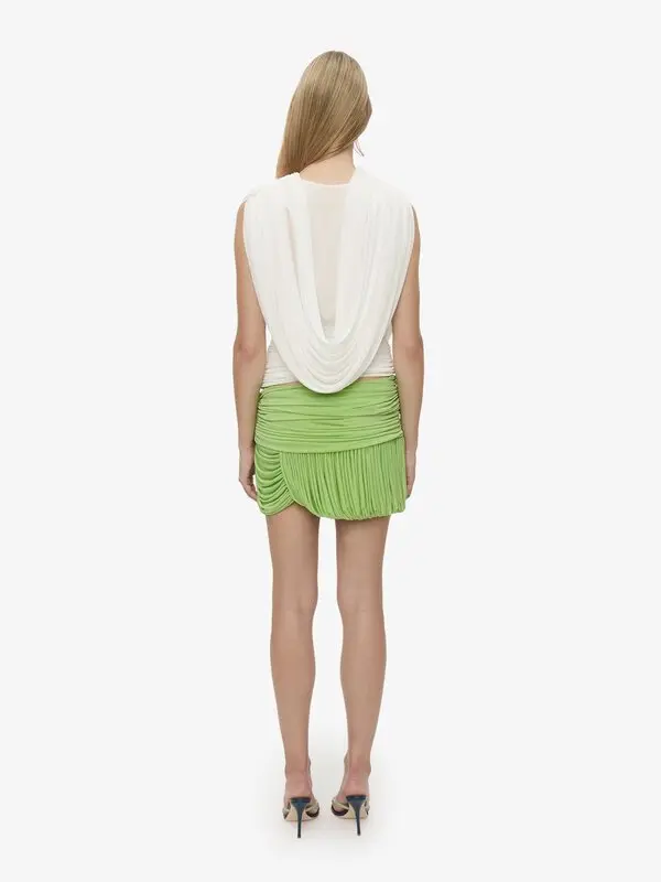 Christopher Esber Beach Glass Bubble Mini Skirt - Green