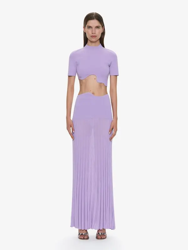 Christopher Esber Maparadita Pleated Knit Skirt