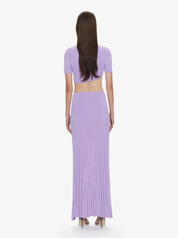 Christopher Esber Maparadita Pleated Knit Skirt