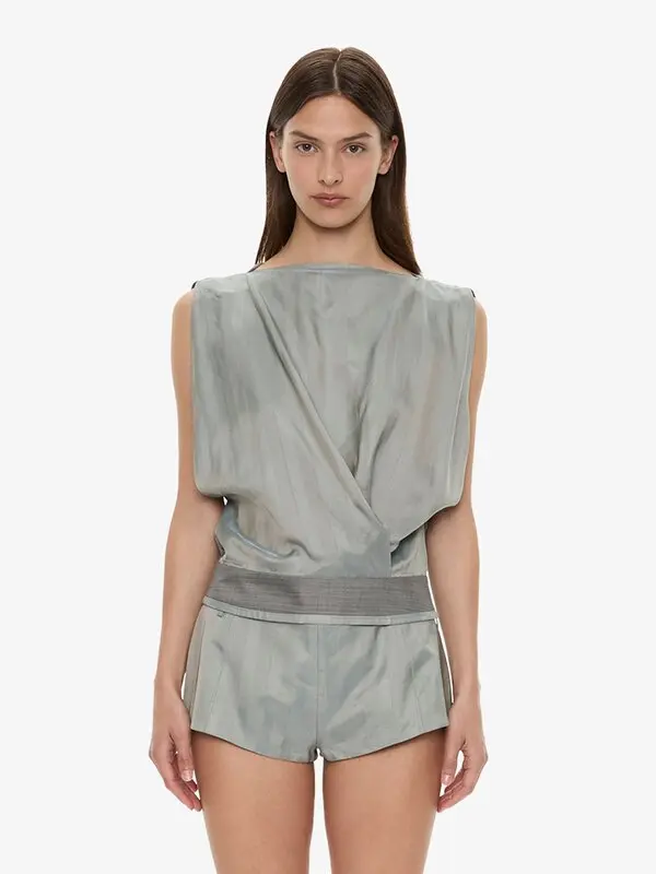 Christopher Esber Fluid Tailored Top - Grey