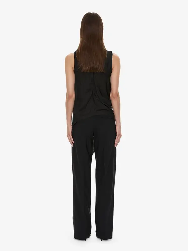 Christopher Esber Kacere Draped Sheer Viscose Top