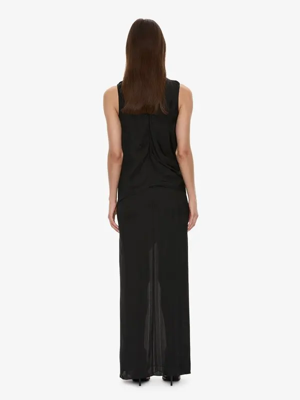 Christopher Esber Kacere Draped Sheer Viscose Top