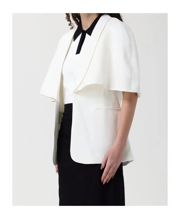 TWINSET Notched Cape Jacket