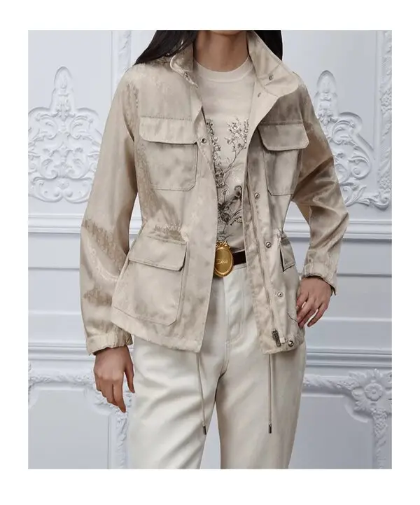 Dior Hooded Safari Jacket With Drawstring Waist
