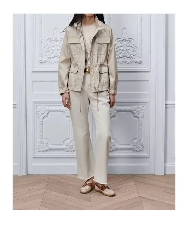 Dior Hooded Safari Jacket With Drawstring Waist