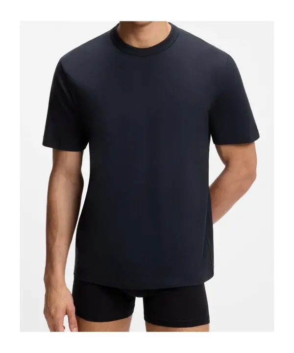 Hugo Boss Three-pack Of Crew-neck T-shirts In Cotton