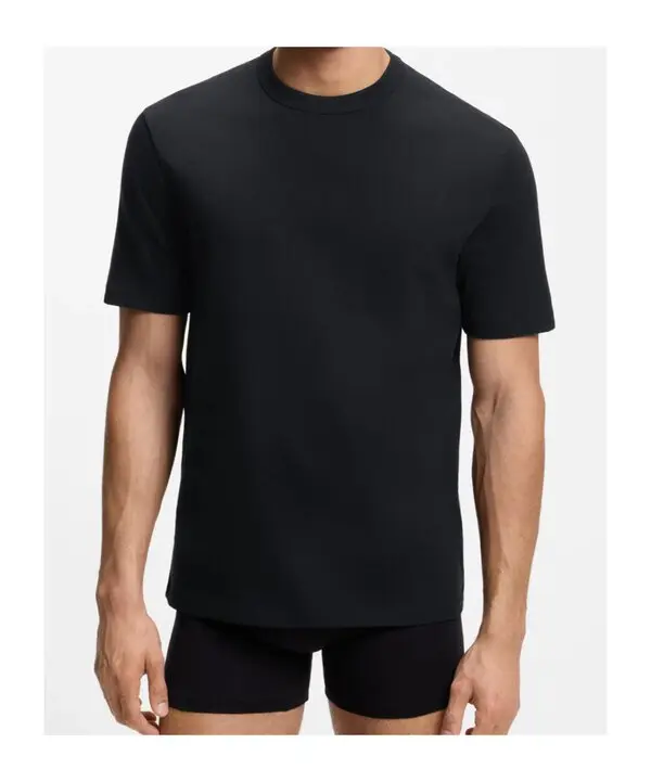 Hugo Boss Three-pack Of Crew-neck T-shirts In Cotton