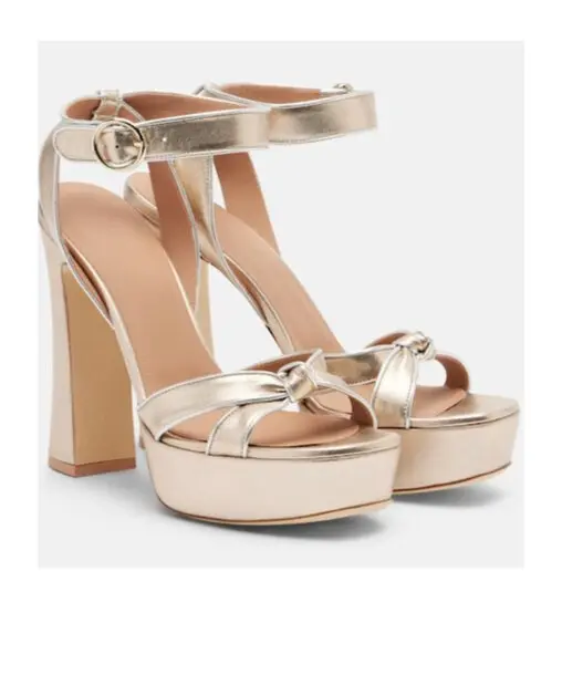 MALONE SOULIERS Rudi 130 Leather Platform Sandals