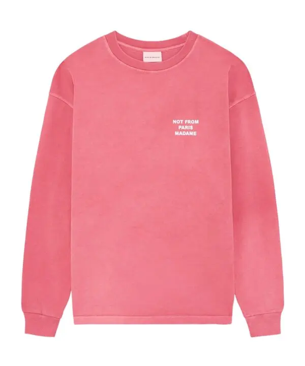 Drole De Monsieur Drôle De Slogan Printed Long-sleeved T-shirt