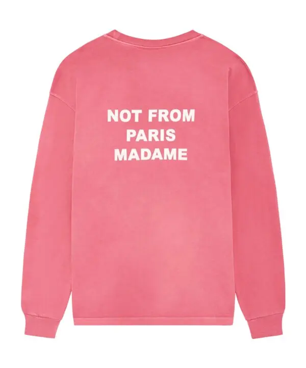 Drole De Monsieur Drôle De Slogan Printed Long-sleeved T-shirt