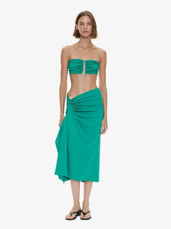 Christopher Esber Droplet Crystal Clasp Cascade Skirt