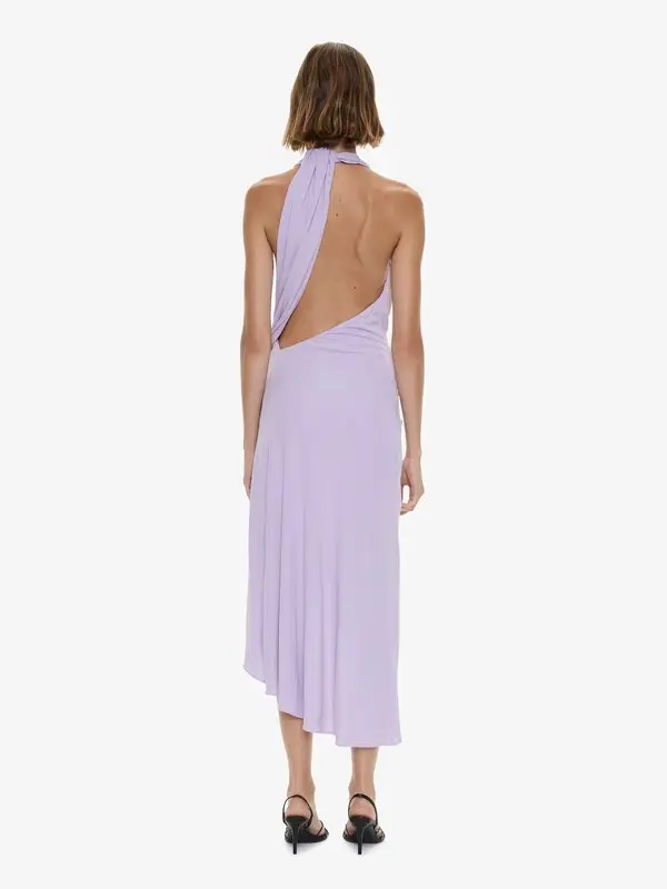 Christopher Esber Spire Cascade Midi Dress - Purple