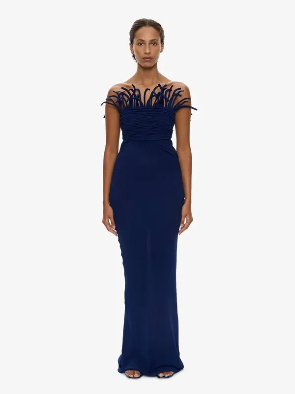 Christopher Esber Aira Corded Silk Maxi Dress