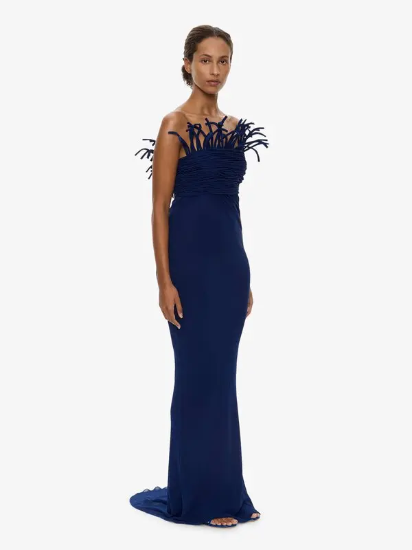 Christopher Esber Aira Corded Silk Maxi Dress