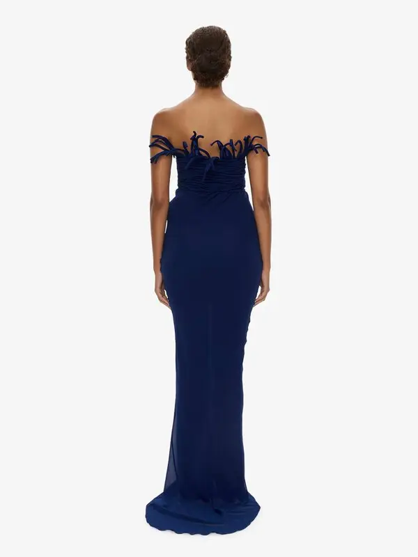 Christopher Esber Aira Corded Silk Maxi Dress