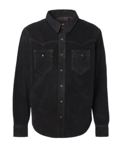Ralph Lauren Suede Western Shirt