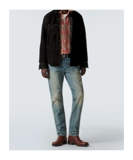 Ralph Lauren Suede Western Shirt