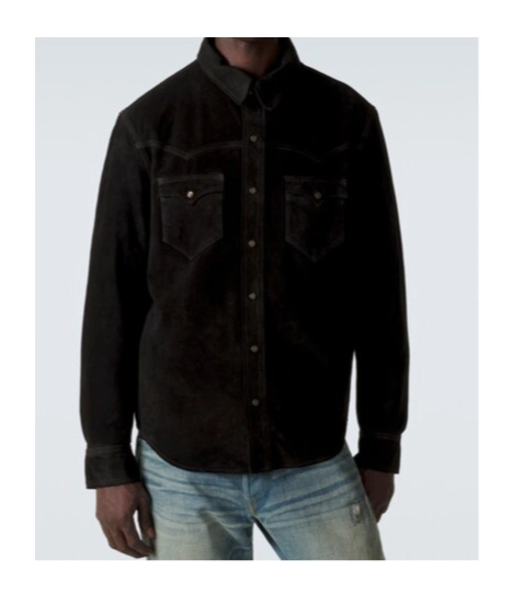 Ralph Lauren Suede Western Shirt