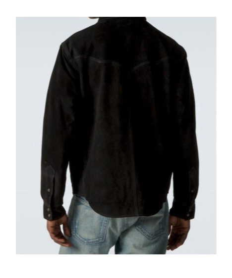 Ralph Lauren Suede Western Shirt