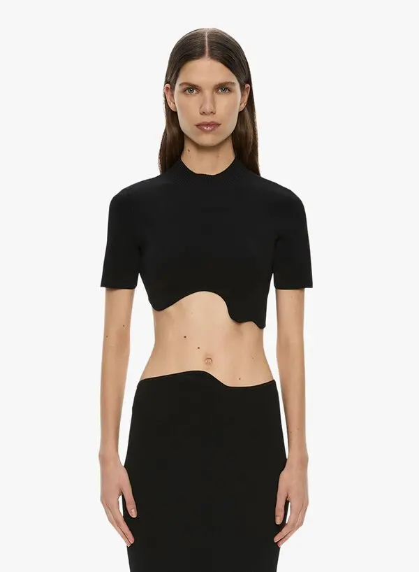 Christopher Esber Maparadita Sculpted Knit Top - Black