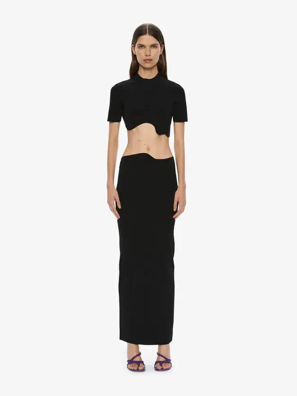 Christopher Esber Maparadita Sculpted Knit Top - Black