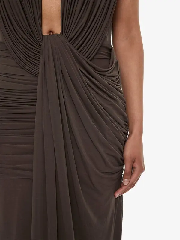 Christopher Esber Ripple Drape Gown - Brown