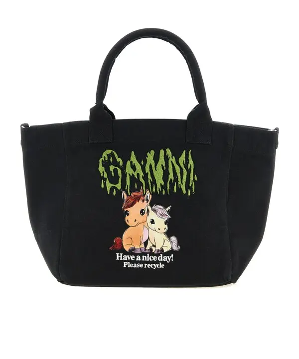 GANNI Pony Small Tote Bag