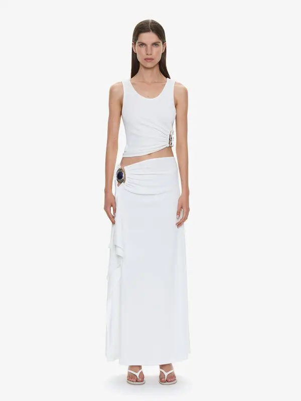 Christopher Esber Droplet Crystal Ruched Tank