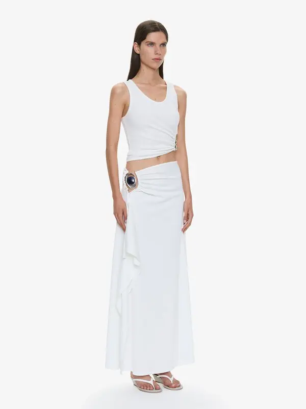 Christopher Esber Droplet Crystal Ruched Tank