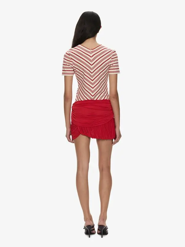 Christopher Esber Beach Glass Bubble Mini Skirt - Red