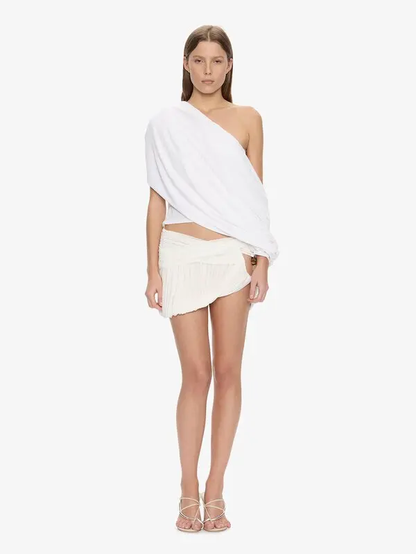 Christopher Esber Beach Glass Bubble Mini Skirt - White