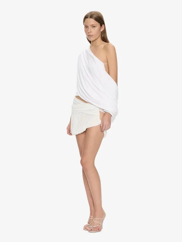 Christopher Esber Beach Glass Bubble Mini Skirt - White