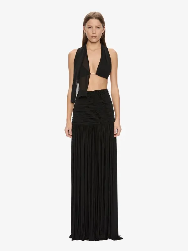Christopher Esber Silk Scarf Chain Bra Top