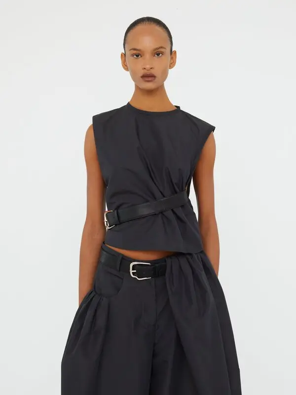 Christopher Esber Locus Belted Taffeta Tank