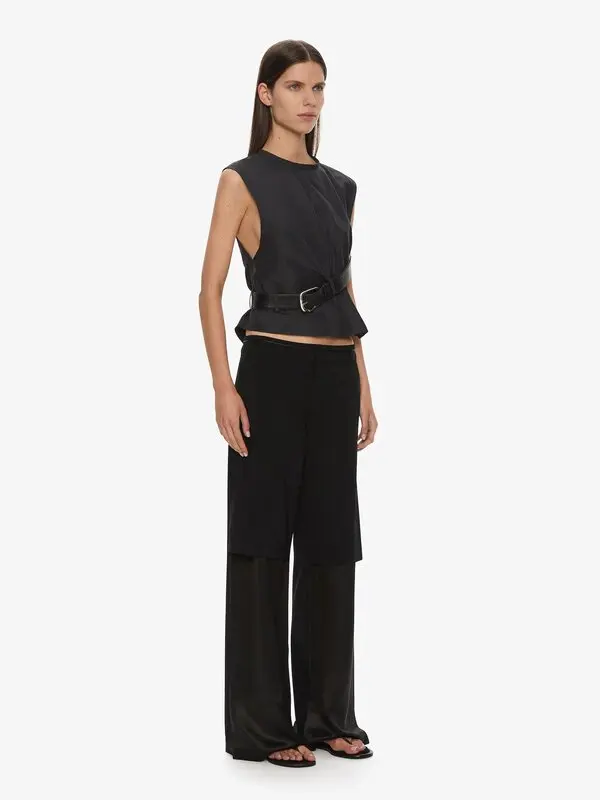 Christopher Esber Locus Belted Taffeta Tank