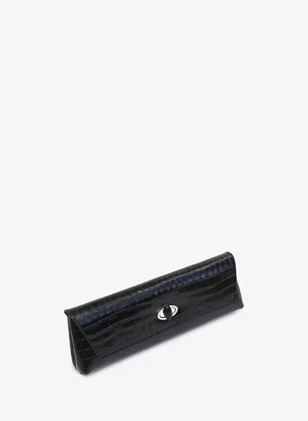 Christopher Esber Buki Embossed Clutch - Black