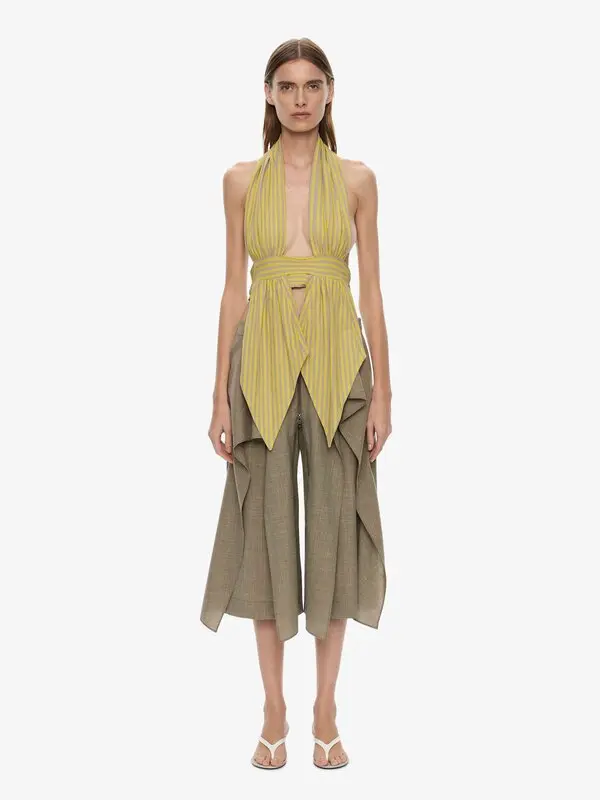 Christopher Esber Scarf Draped Halter Top