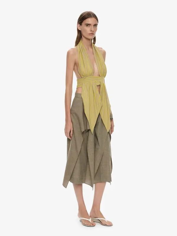Christopher Esber Scarf Draped Halter Top