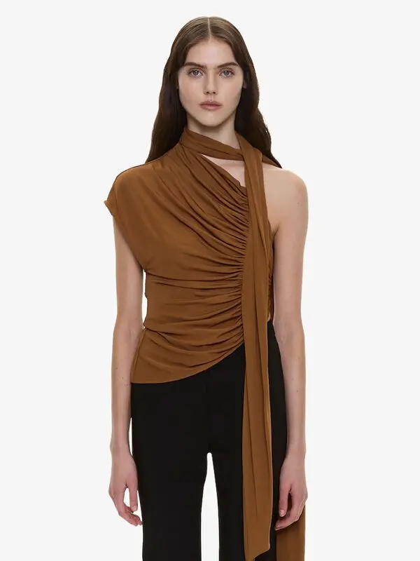 Christopher Esber Vienna Jersey Scarf Top