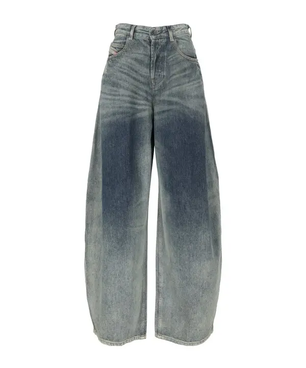 DIESEL® Belt-loop Wide-leg Jeans