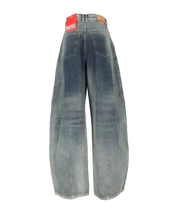 DIESEL® Belt-loop Wide-leg Jeans