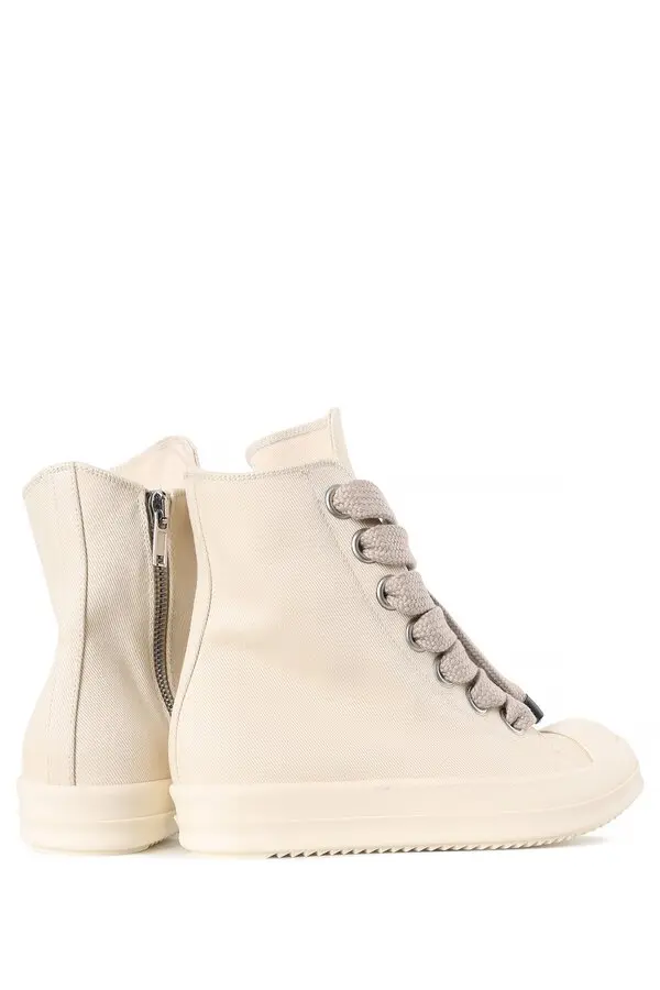 Rick Owens Lace-up High-top Casual Sneakers - White