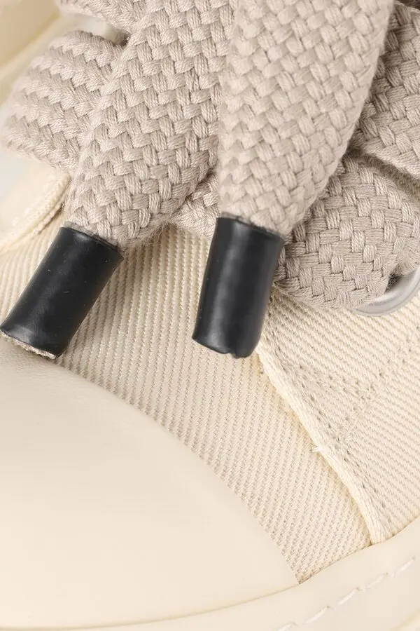 Rick Owens Lace-up High-top Casual Sneakers - White