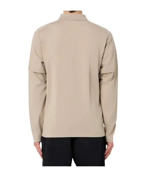 Off-White Long-sleeved Polo Shirt