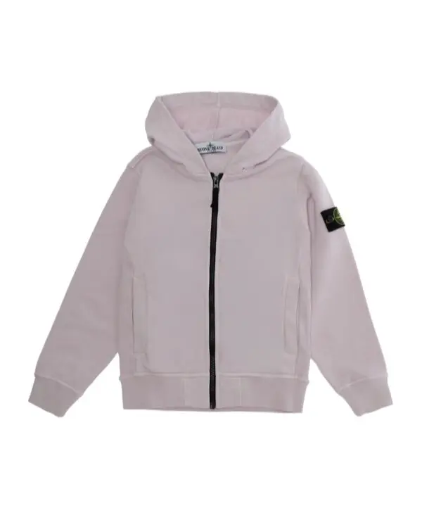 Stone Island Long-sleeve Zip-up Sweatshirt - Pink