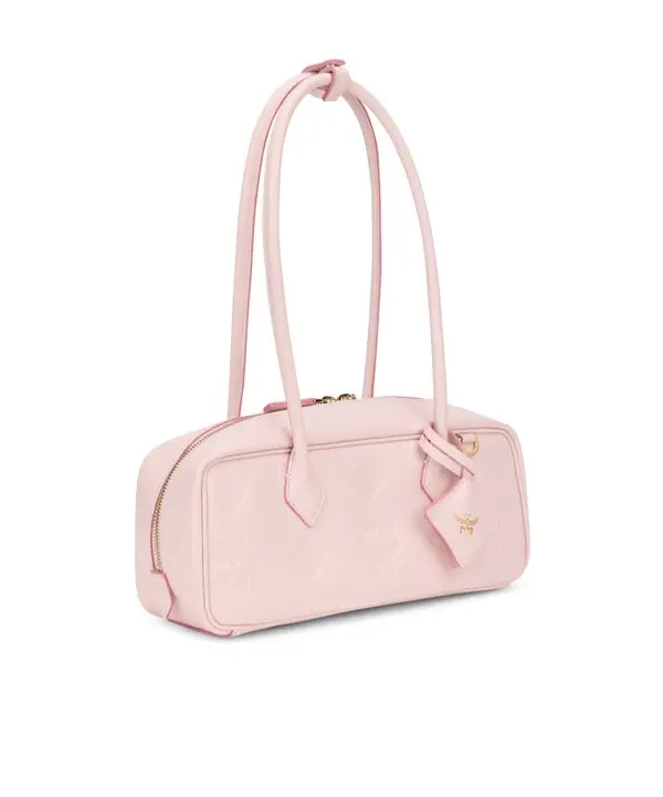 Mcm Aren Maxi Monogram Leather Shoulder Bag